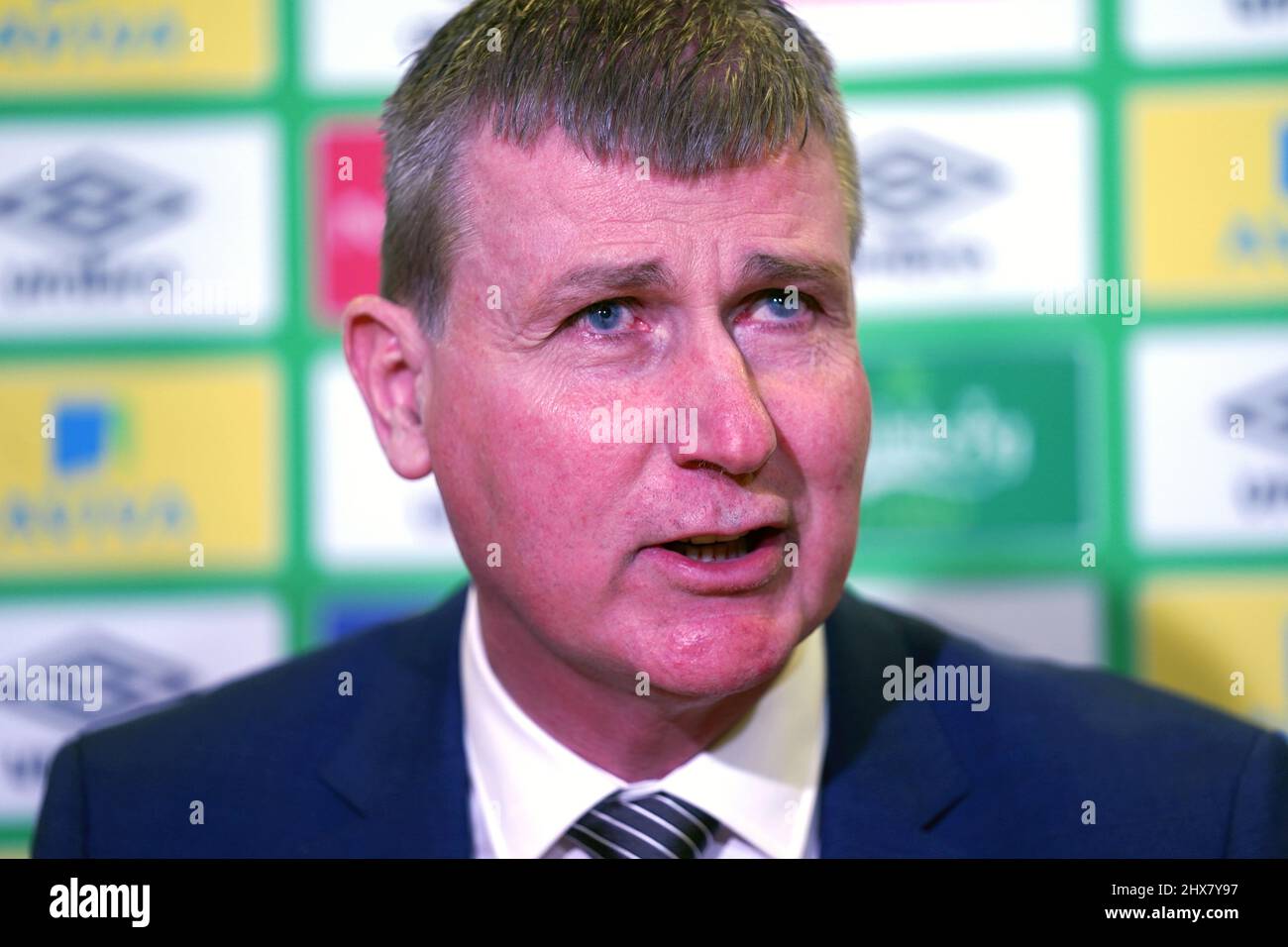 Republic of Ireland manager Stephen Kenny at the FAI Headquarters ...