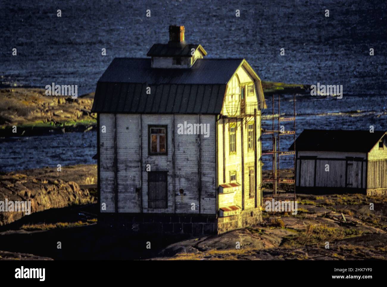 Kobba Klintar, an old pilot station in Aland archipelago Stock Photo ...