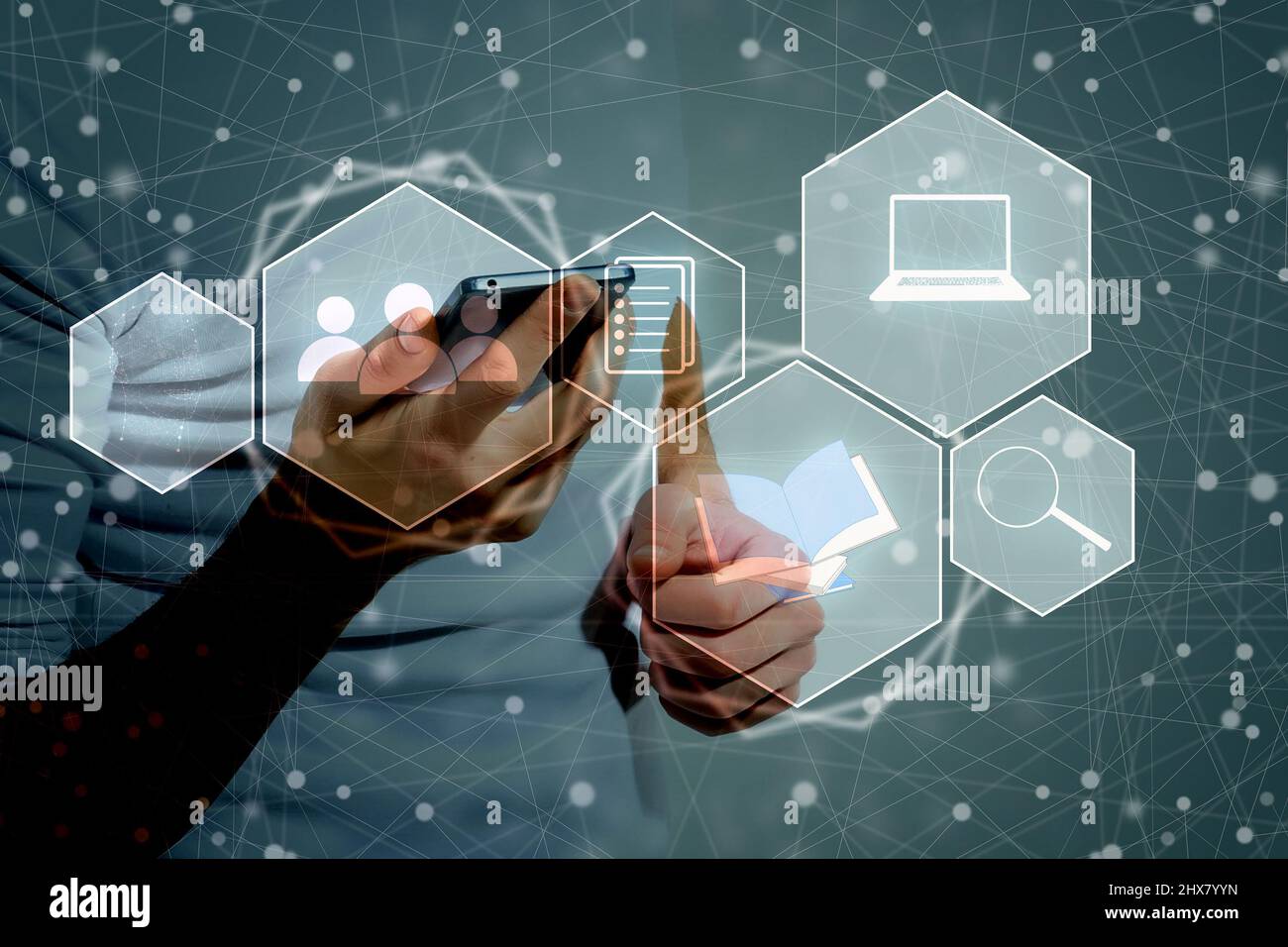 Digital Marketing Technology Solution for Online Business Concept ...