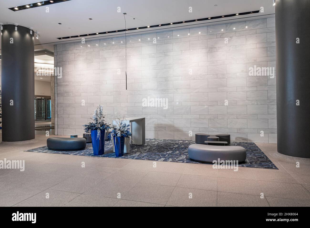 Modern Office Lobby Interior, Philadelphia Pennsylvania, USA Stock ...