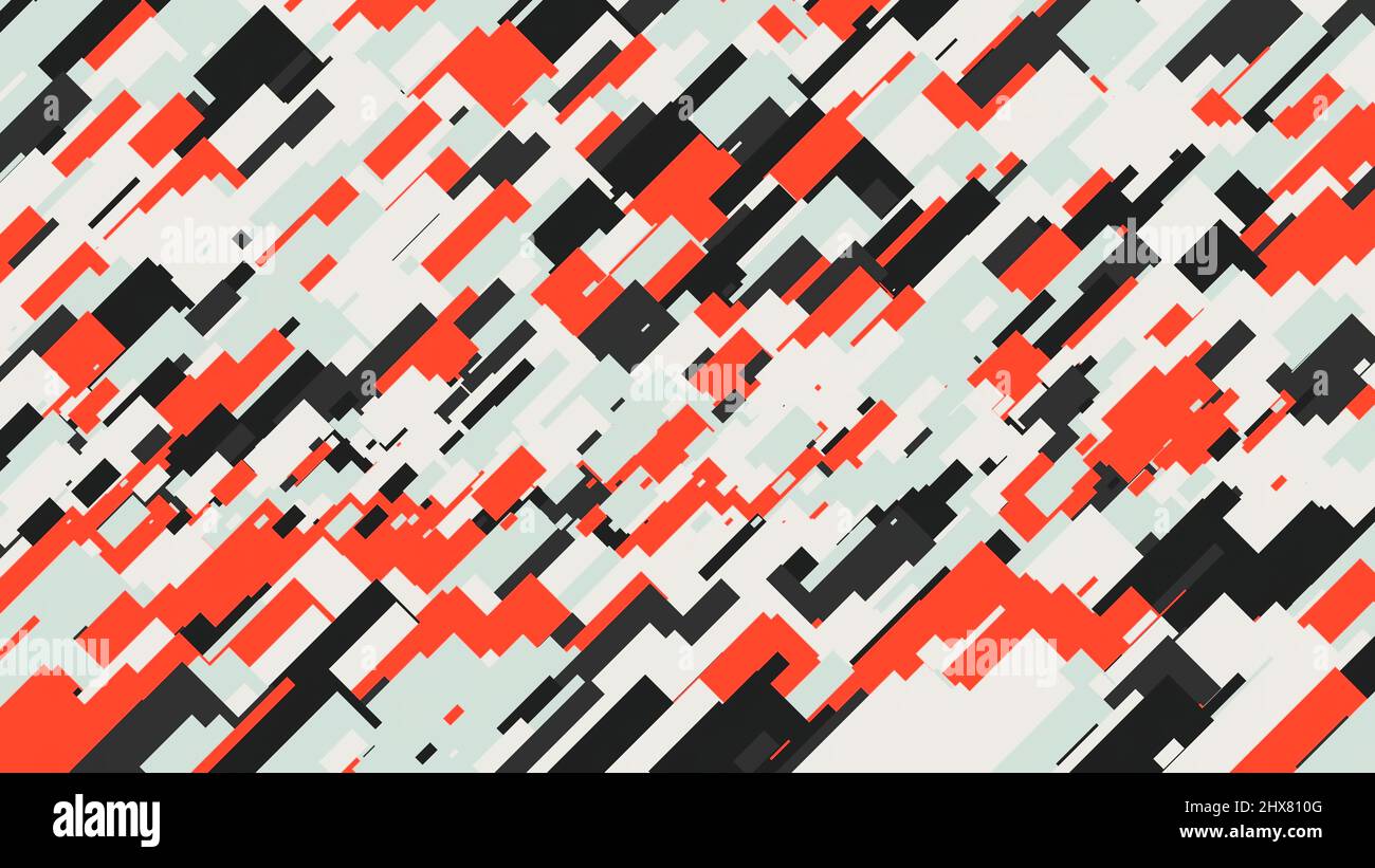 Abstract moving geometric shapes. Animation. Multicolored abstract ...