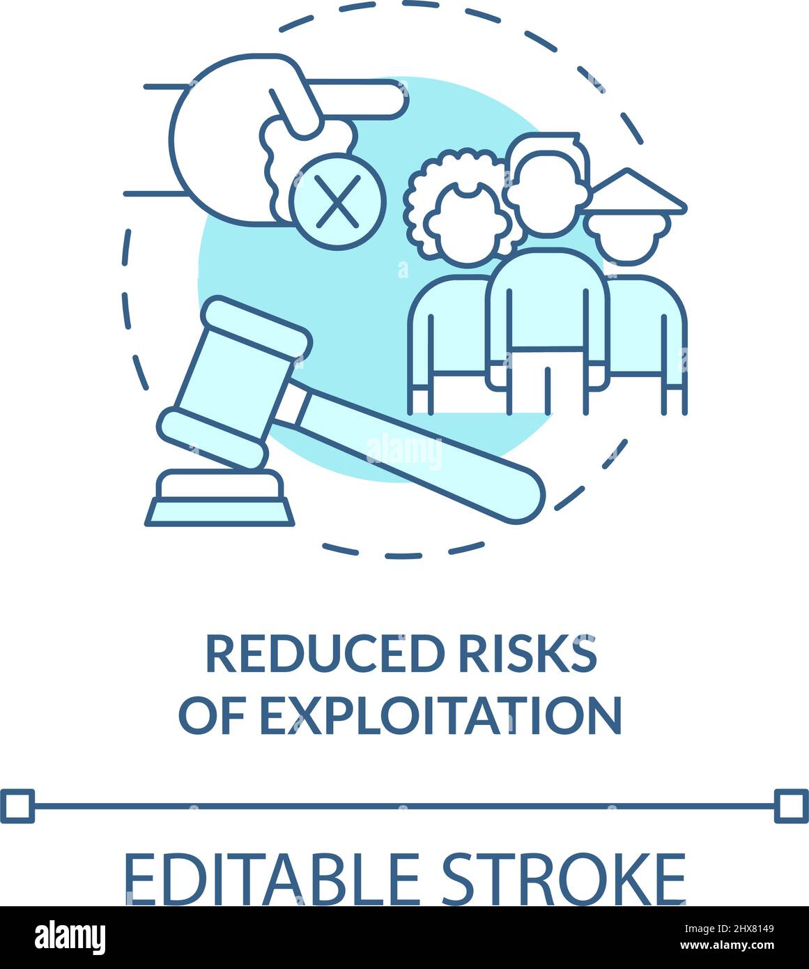 Exploitation reduced risks turquoise concept icon Stock Vector Image ... Exploitation reduced risks turquoise concept icon Stock Vector Image ...