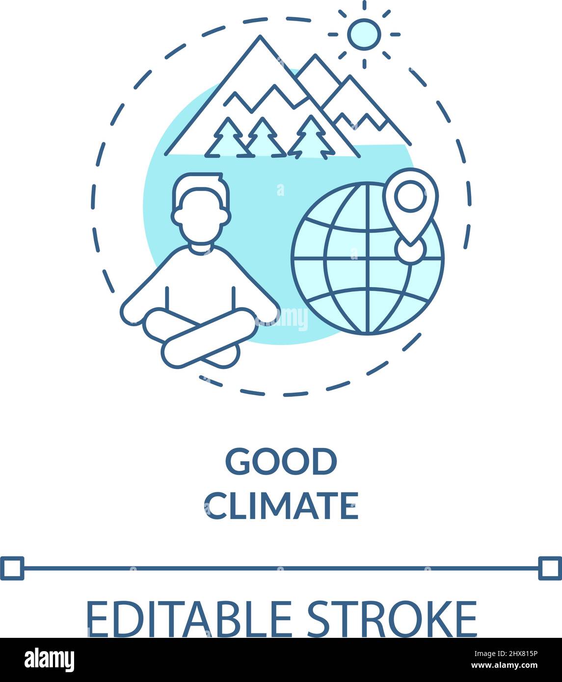 Climate and population Stock Vector Images - Alamy