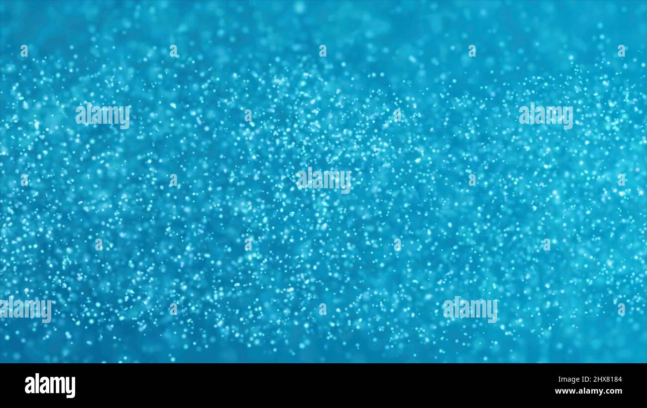 Glittering particles sparkle and drift along. Abstract background with ...