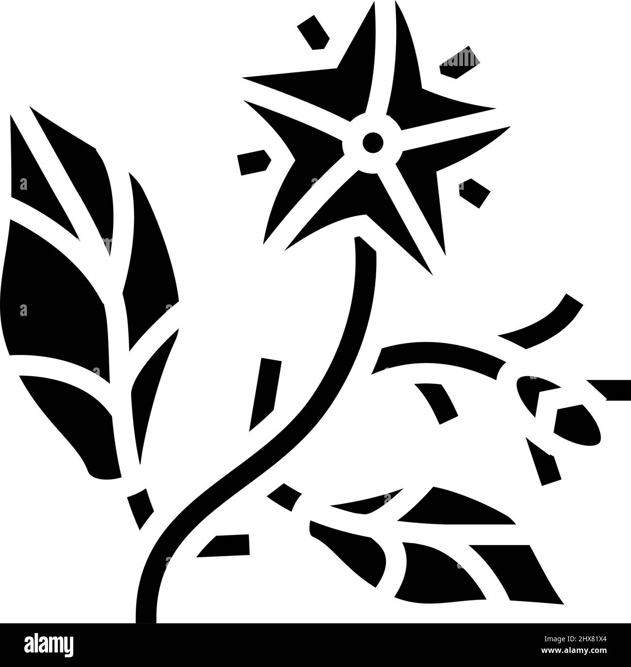 tomato flower glyph icon vector illustration Stock Vector Image & Art ...