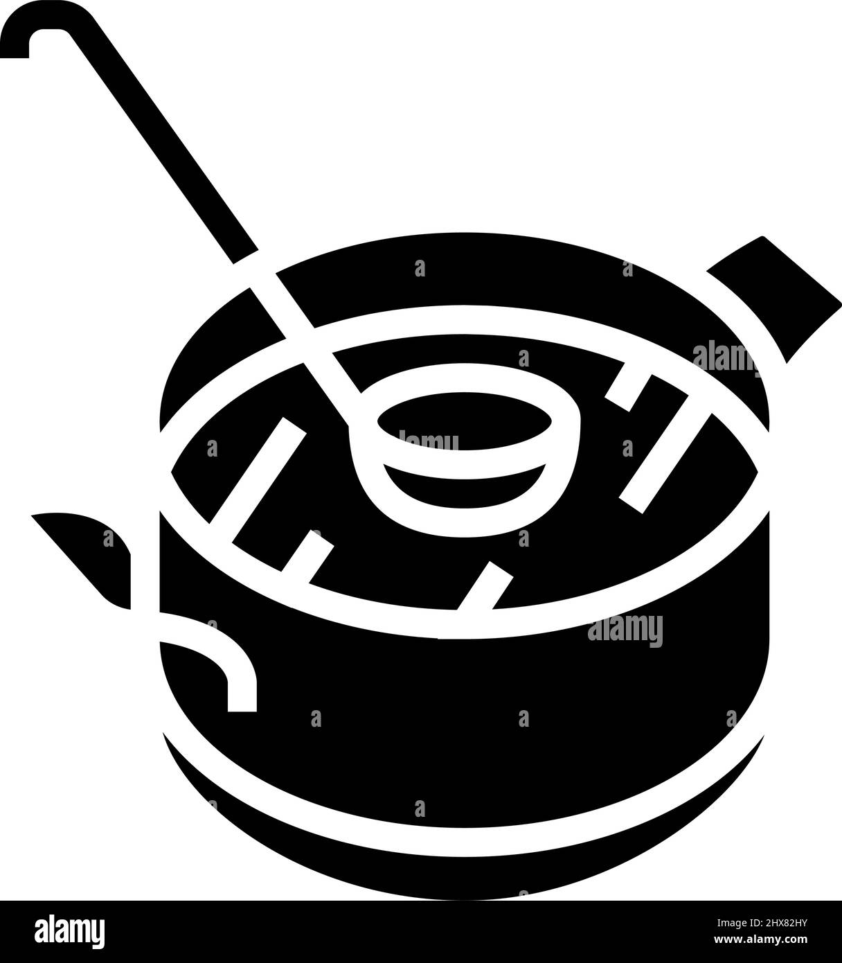 soup cooking from tomato glyph icon vector illustration Stock Vector ...