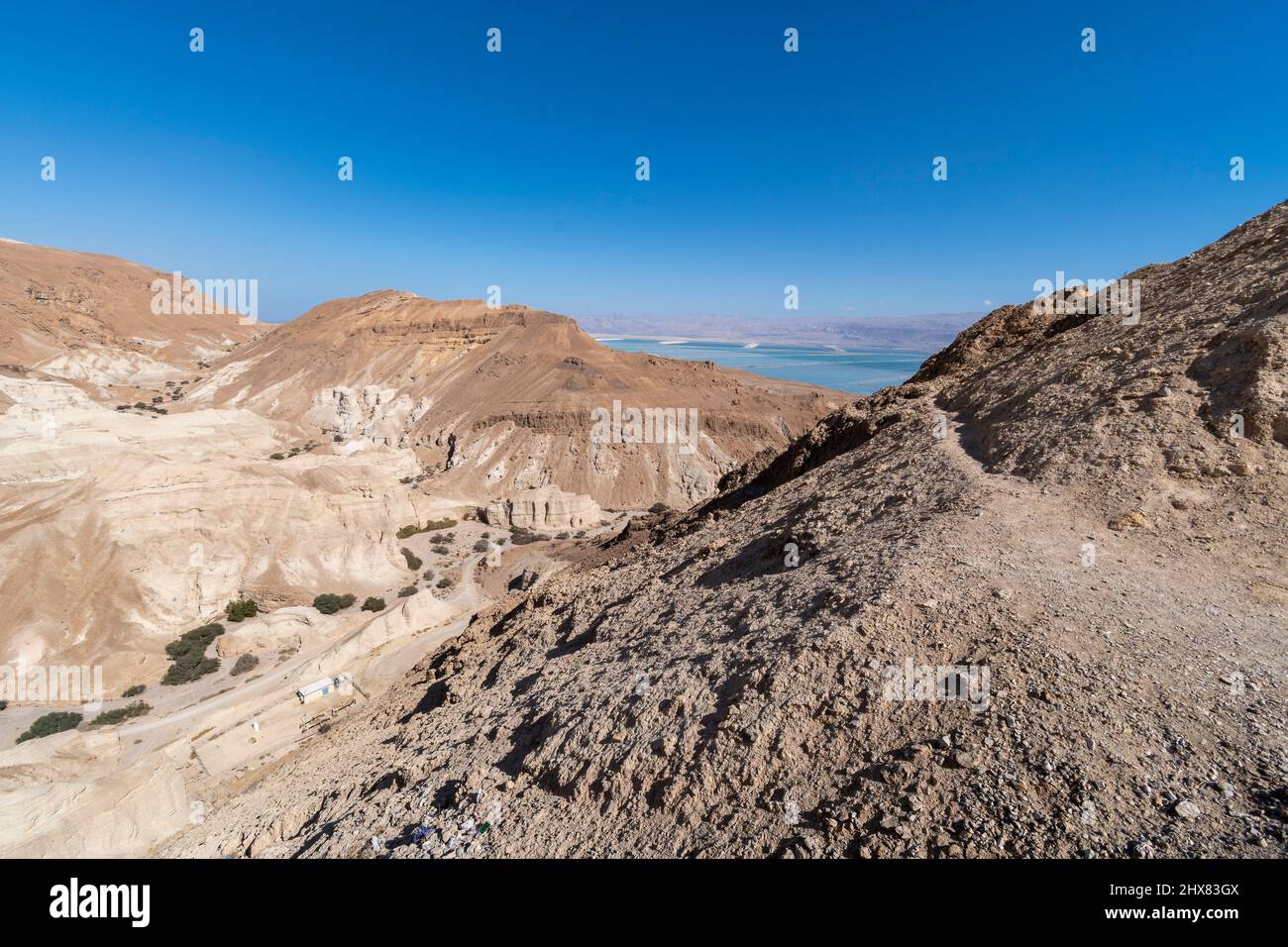 Desert overlooking the Dead Sea in Israel Stock Photo - Alamy