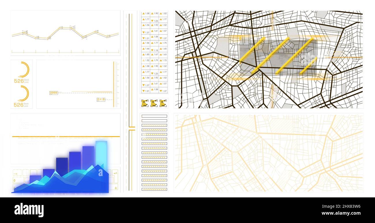 Image of data processing on white background Stock Photo - Alamy