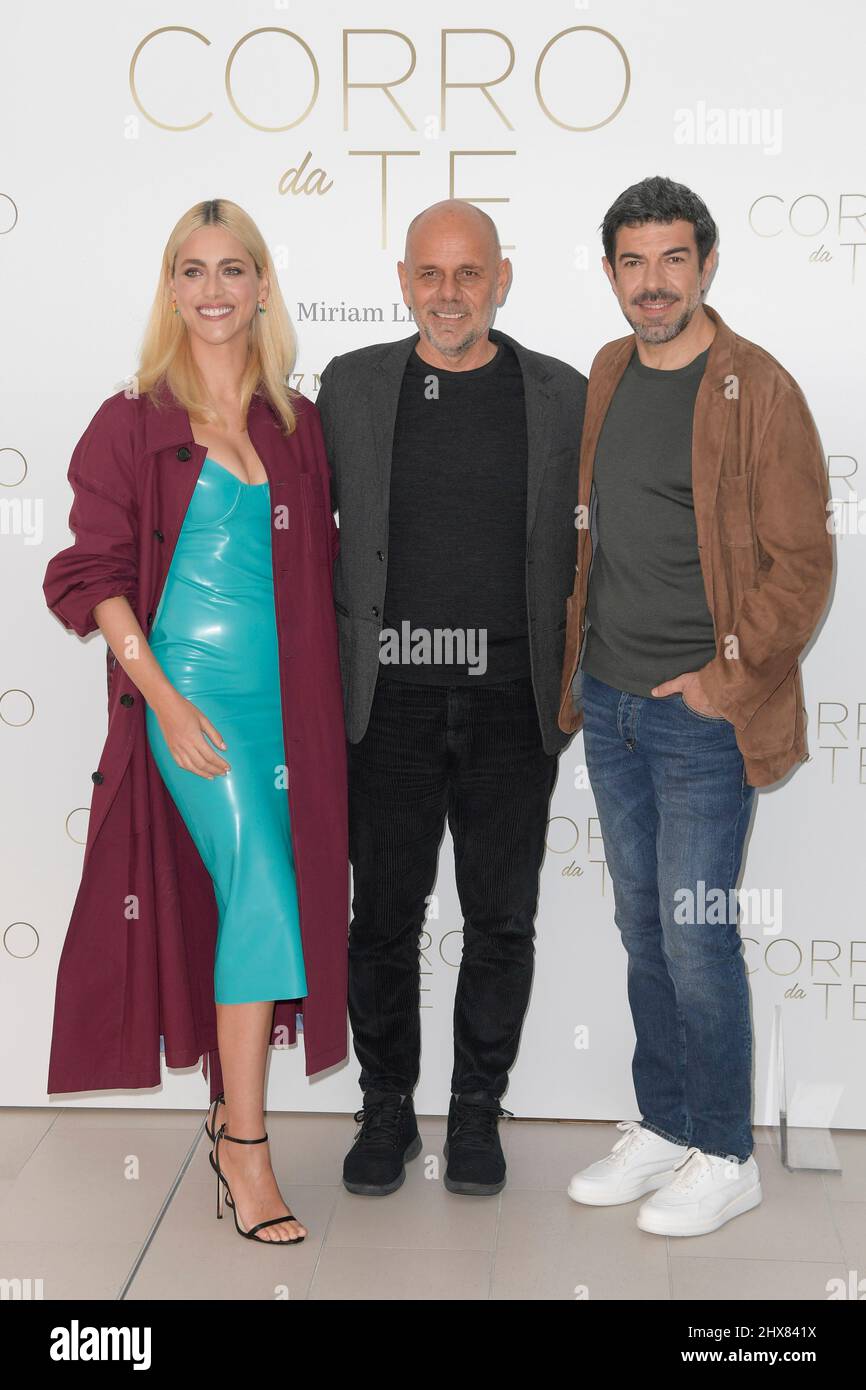 Rome, Italy. 10th Mar, 2022. Miriam Leone, Riccardo Milani and ...