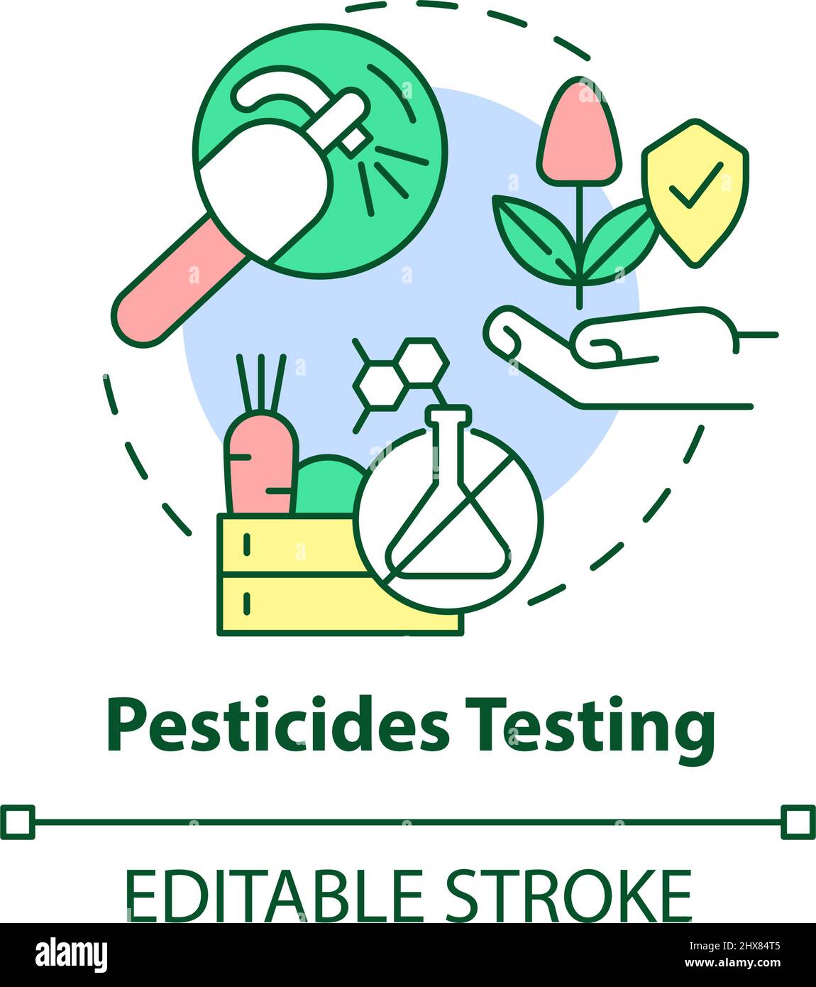 Pesticides testing concept icon Stock Vector Image & Art - Alamy
