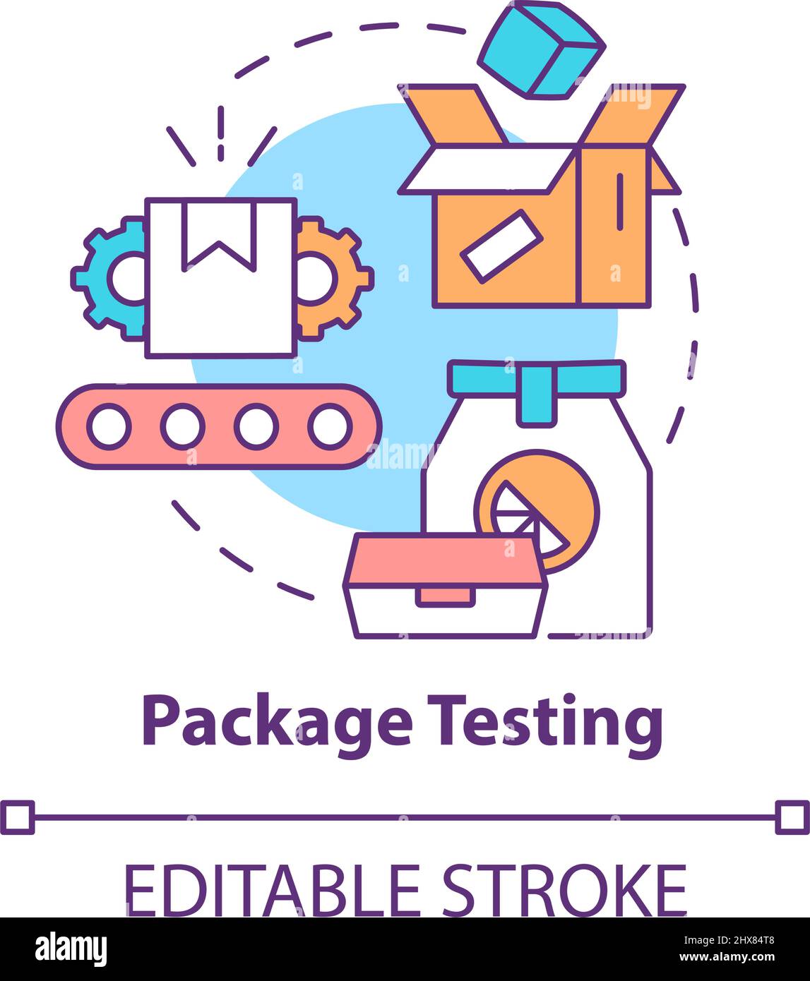 Package testing concept icon Stock Vector Image & Art - Alamy