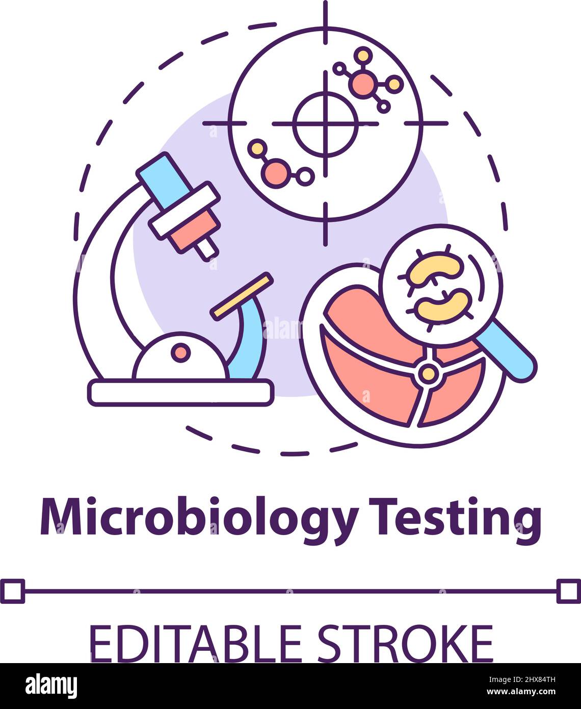 Microbiology testing concept icon Stock Vector Image & Art - Alamy Microbiology testing concept icon Stock Vector Image & Art - Alamy