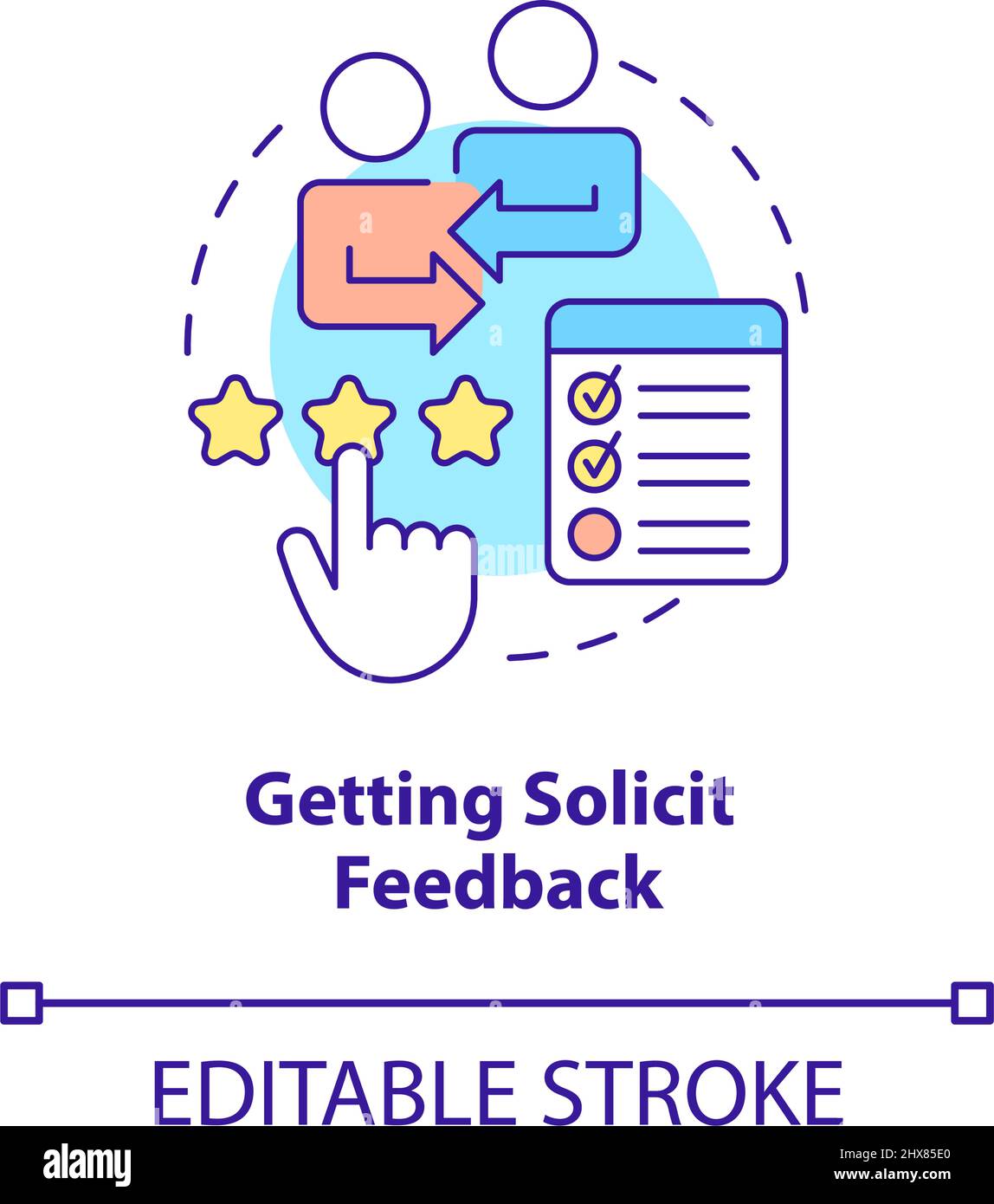 Getting solicit feedback concept icon Stock Vector Image & Art - Alamy Getting solicit feedback concept icon Stock Vector Image & Art - Alamy
