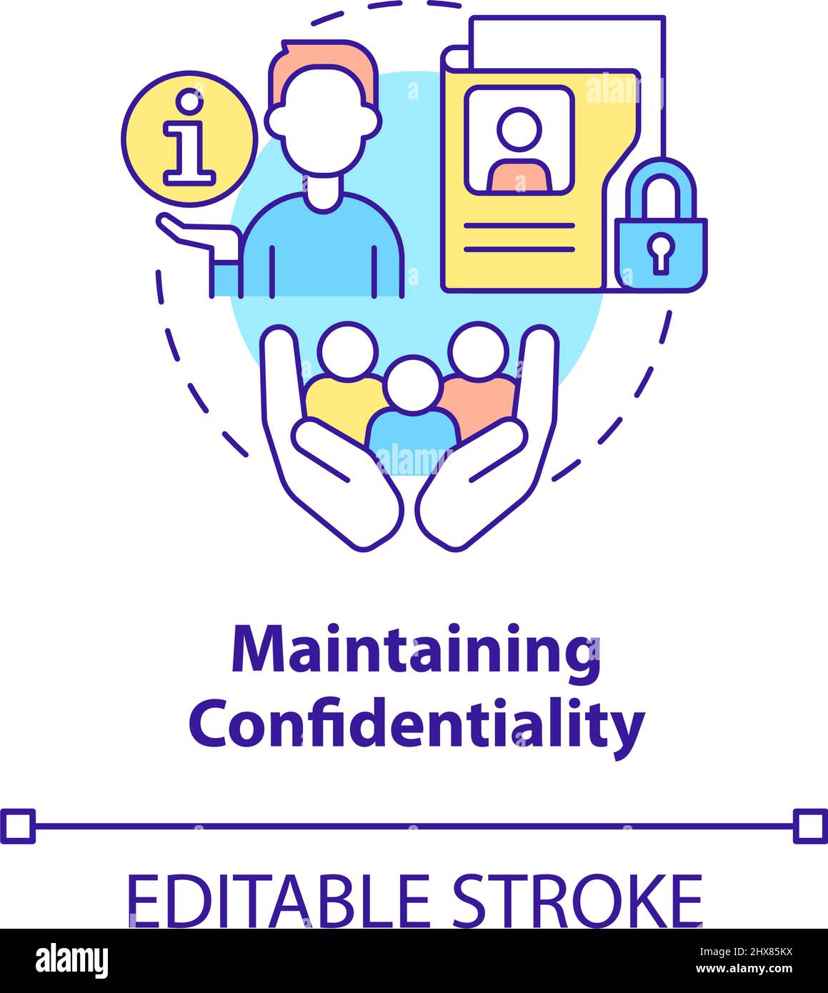 Maintaining confidentiality concept icon Stock Vector Image & Art - Alamy Maintaining confidentiality concept icon Stock Vector Image & Art - Alamy