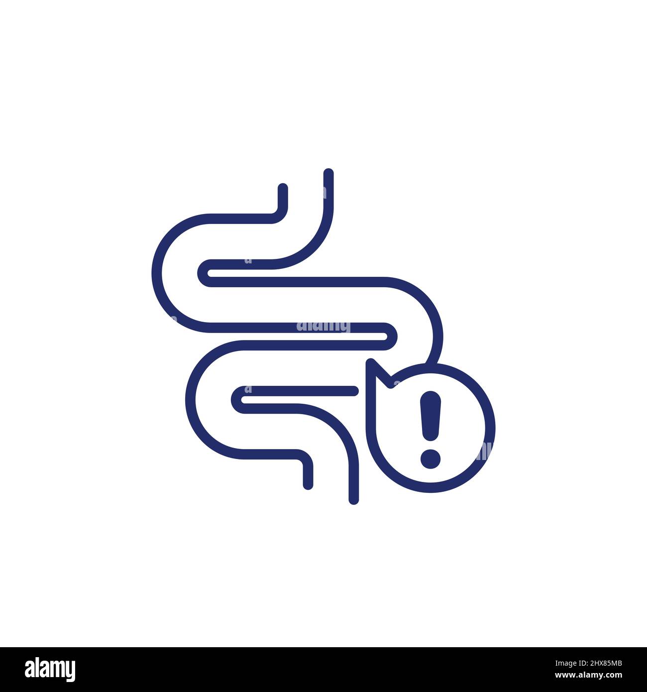 constipation icon with a gut Stock Vector Image & Art - Alamy