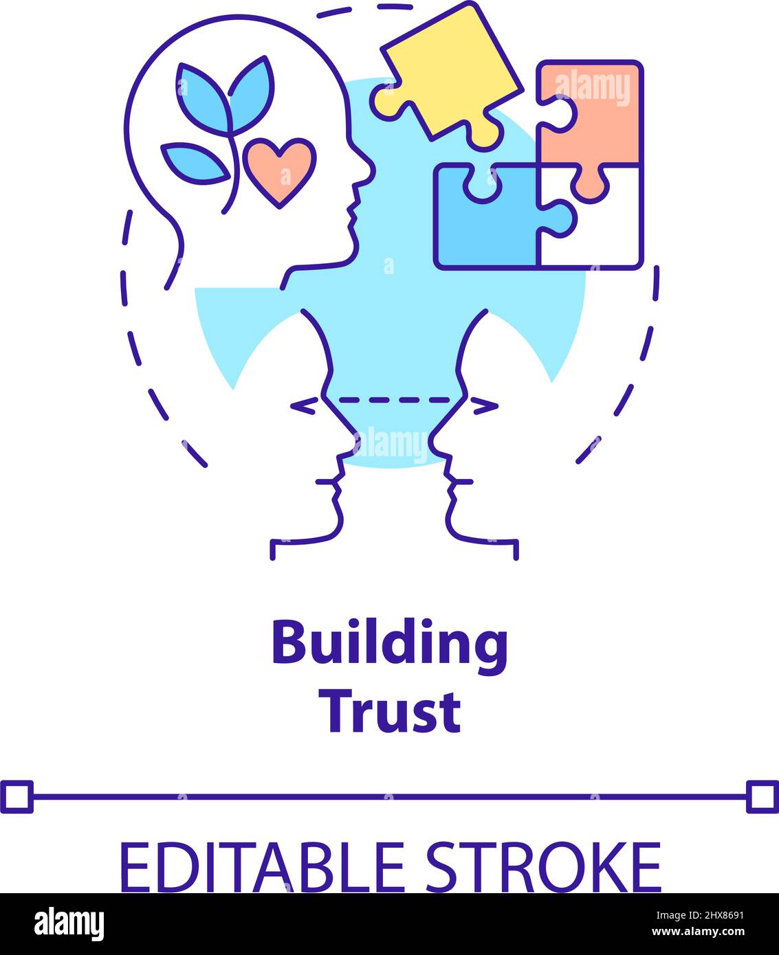 Building trust concept icon Stock Vector Image & Art - Alamy