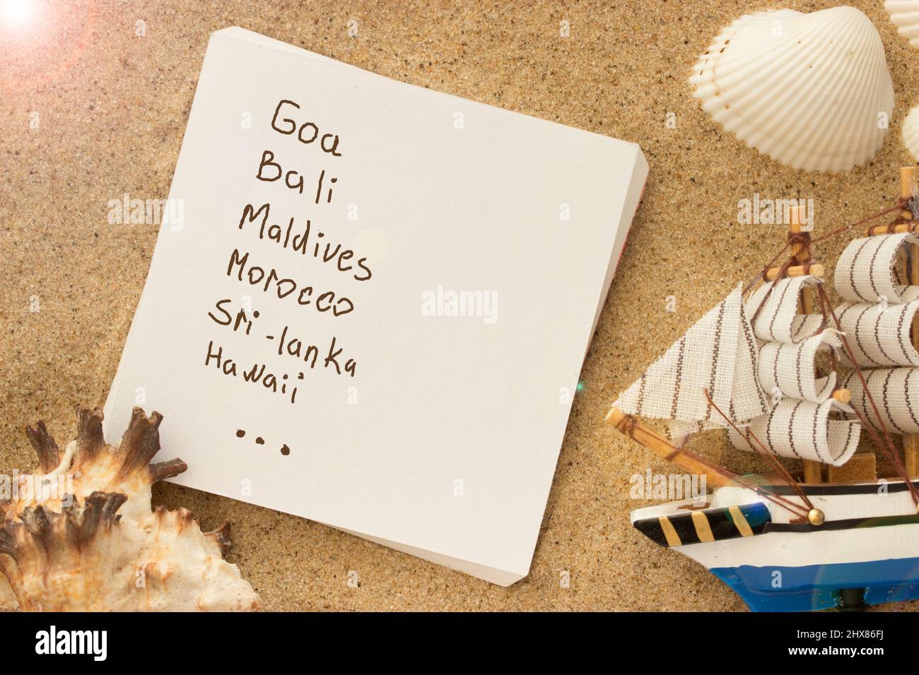 Choose a country for a holiday concept Stock Photo - Alamy
