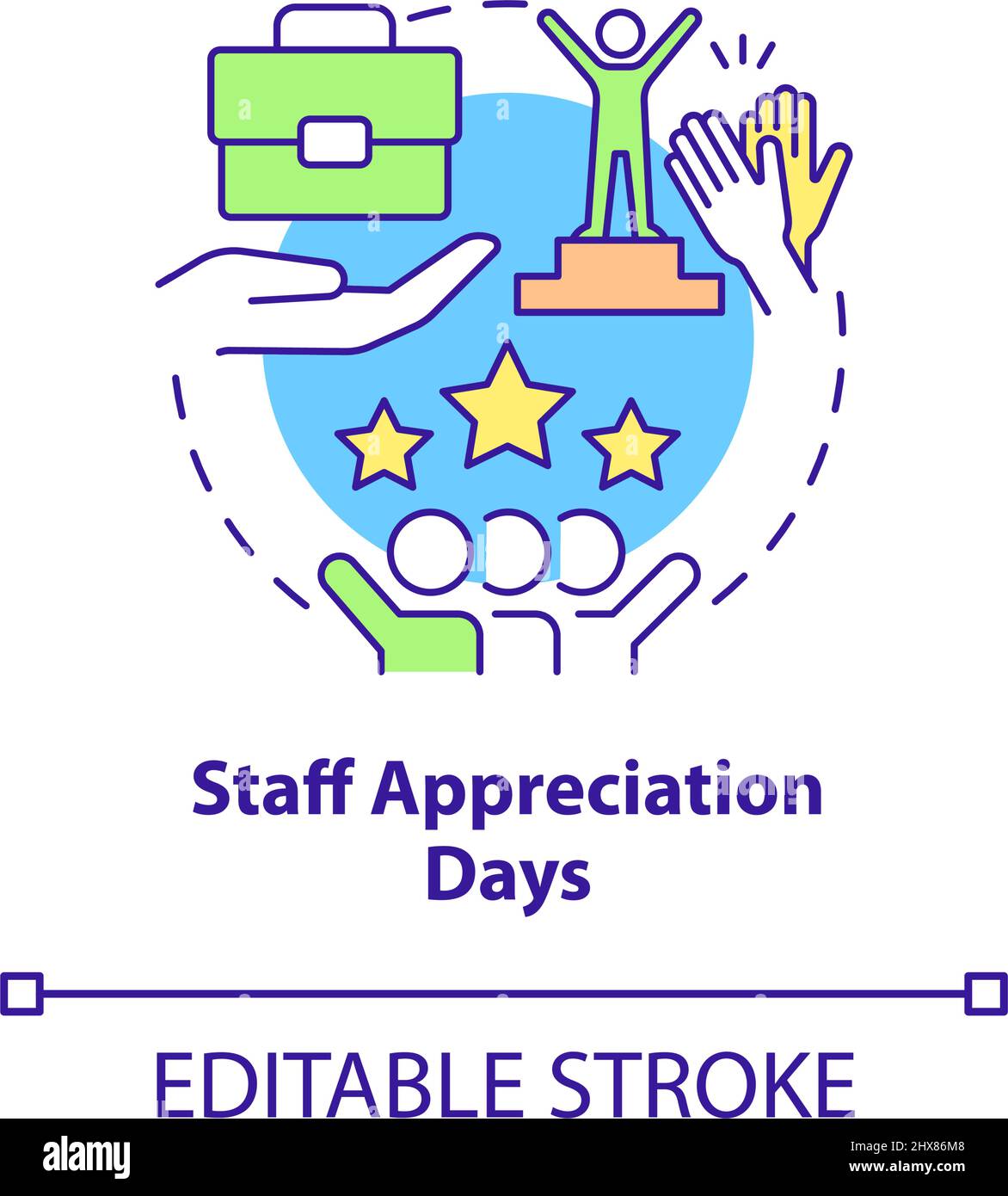 Staff appreciation days concept icon Stock Vector Image & Art - Alamy