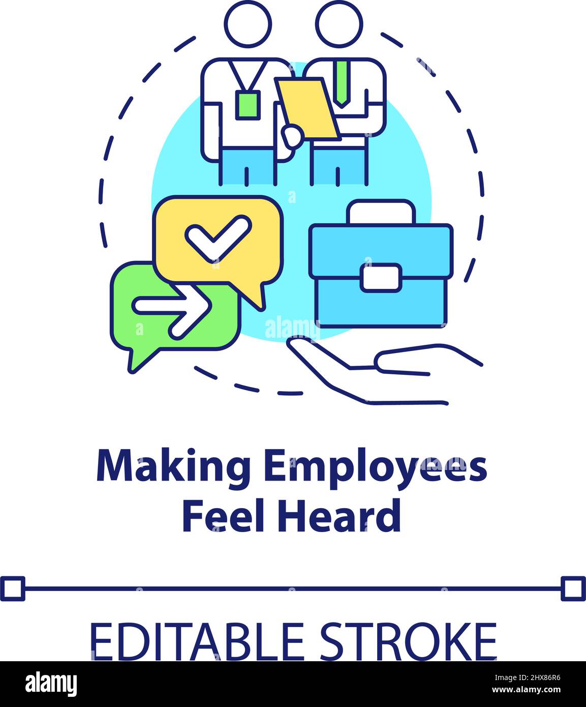 Employees solve Stock Vector Images - Alamy