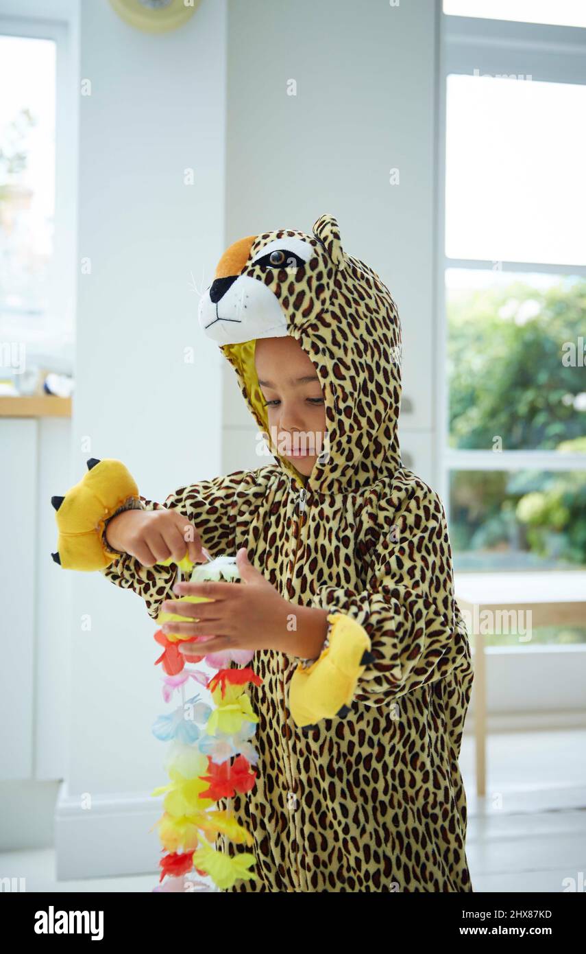 Little boy playing dressing up (Model aged 3 Stock Photo - Alamy
