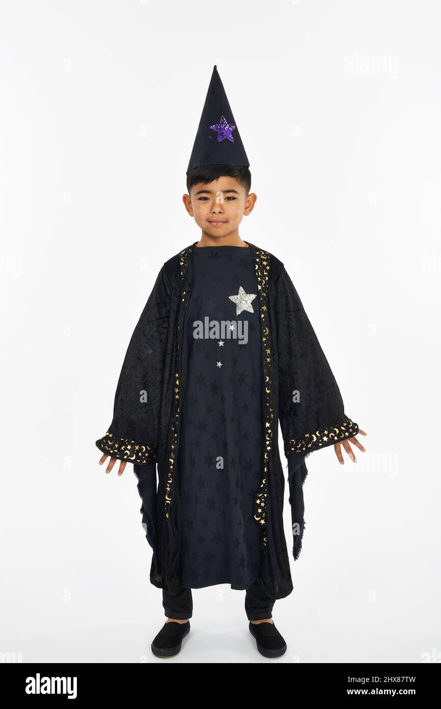 Kid/model/Boy in the costume of a wizard Stock Photo - Alamy
