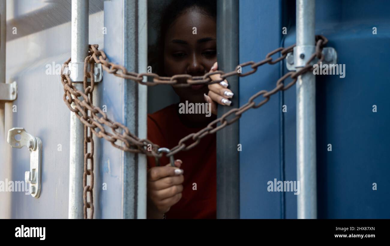 African containers hi-res stock photography and images - Alamy