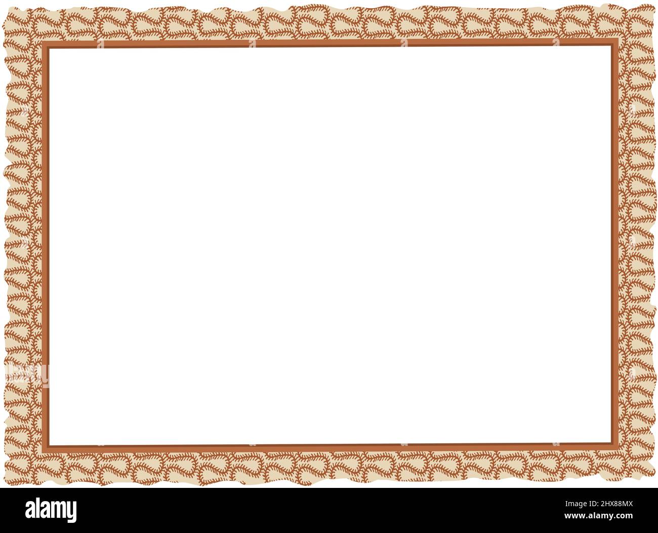 Simple decorative frame border design Stock Photo - Alamy