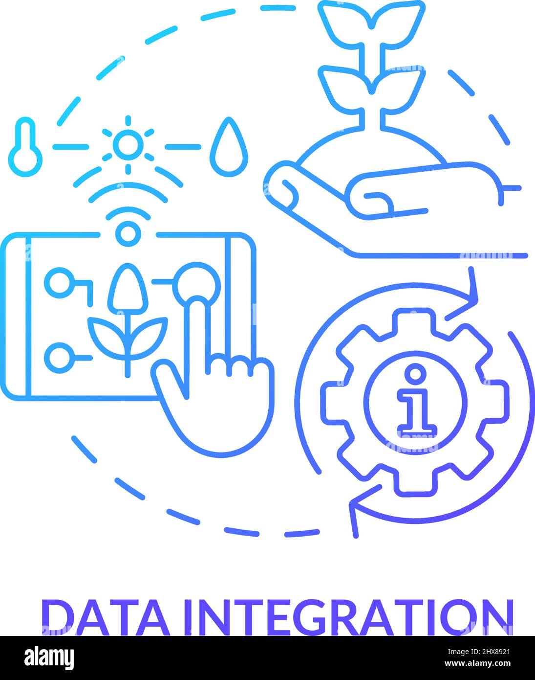 Data integration blue gradient concept icon Stock Vector Image & Art ... Data integration blue gradient concept icon Stock Vector Image & Art ...