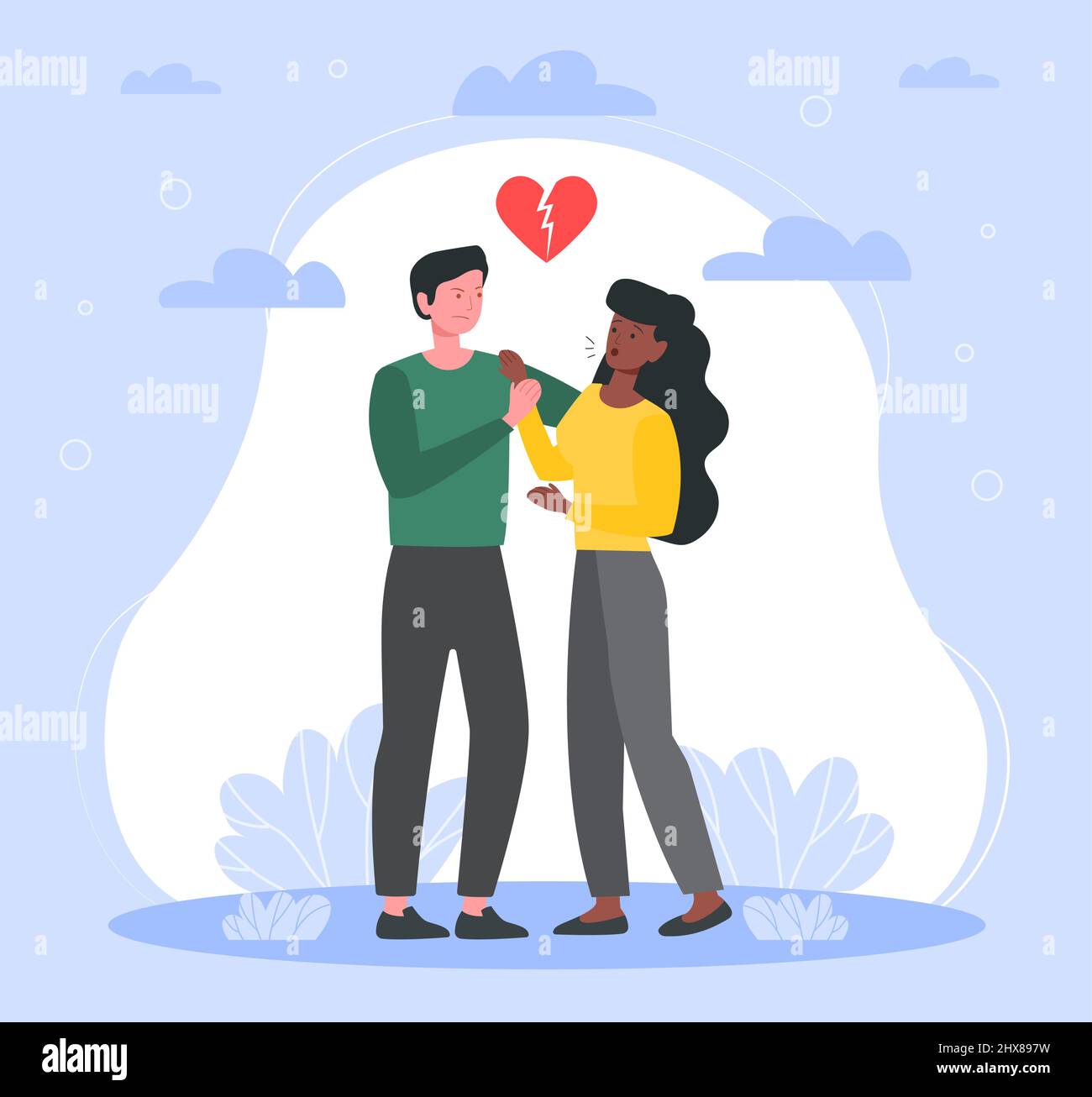Toxic relationship concept Stock Vector Image & Art - Alamy
