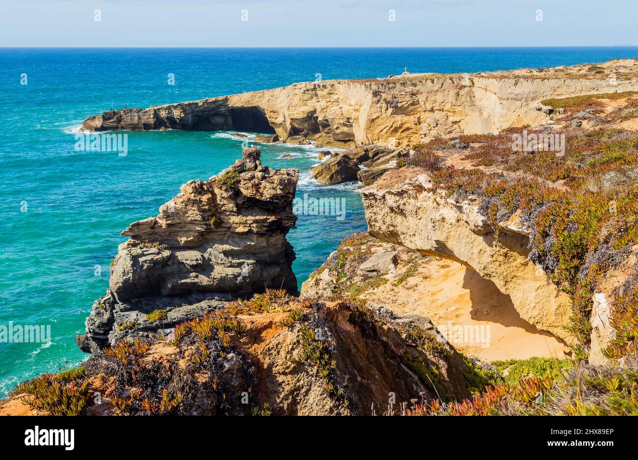 Beautiful landscape in Vicentina Coast Natural Park, Alentejo, Portugal ...