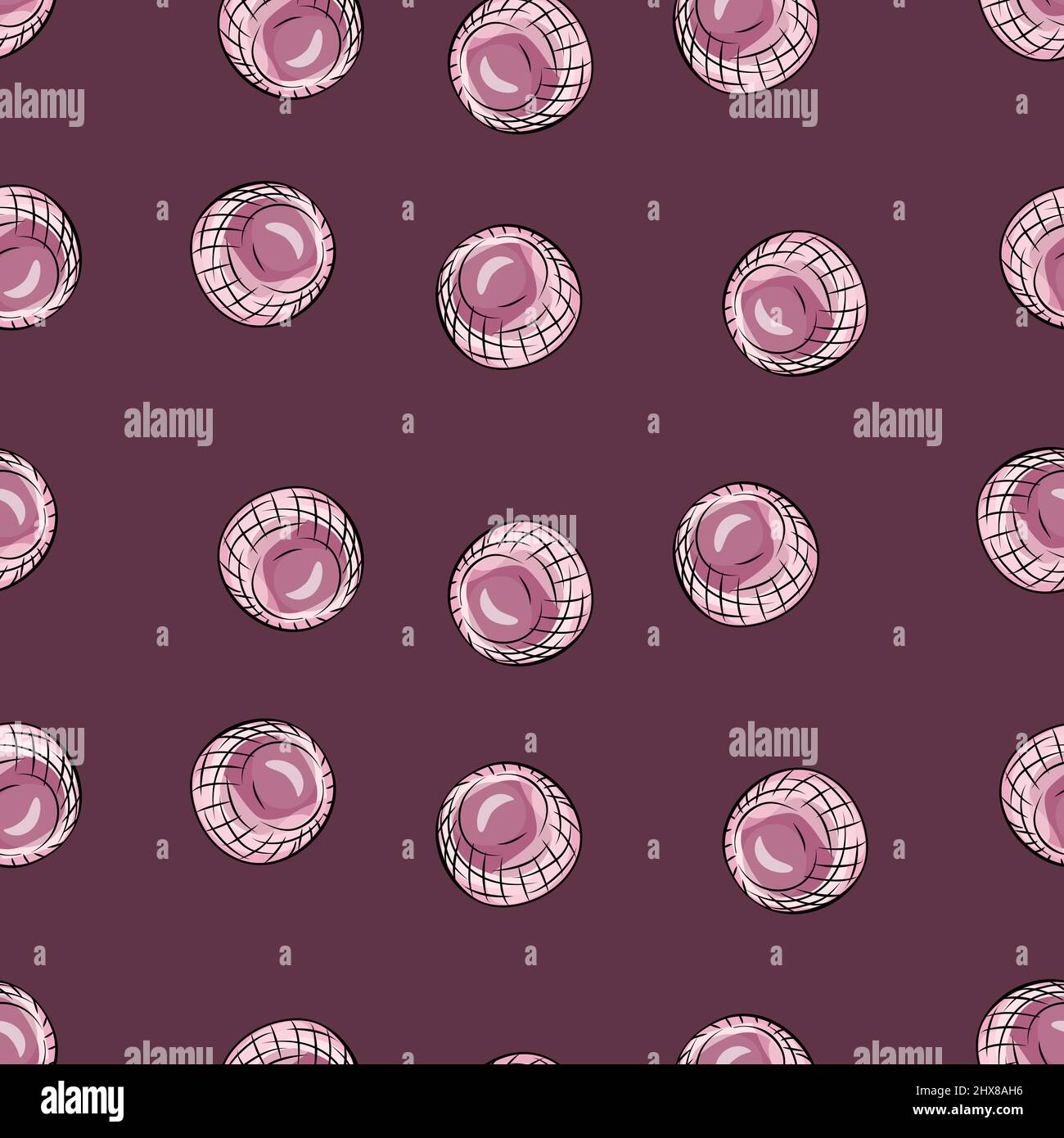 Glass balls seamless pattern. Decorative shapes background. Repeated ...