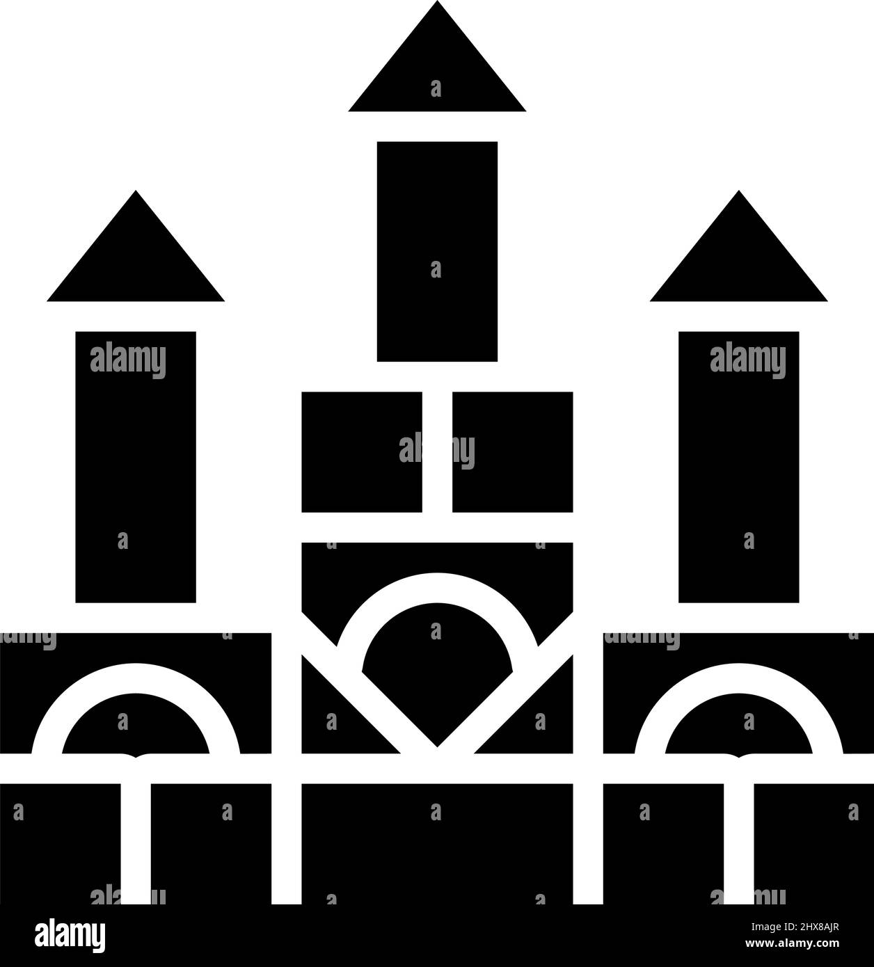 building blocks glyph icon vector illustration Stock Vector Image & Art ...