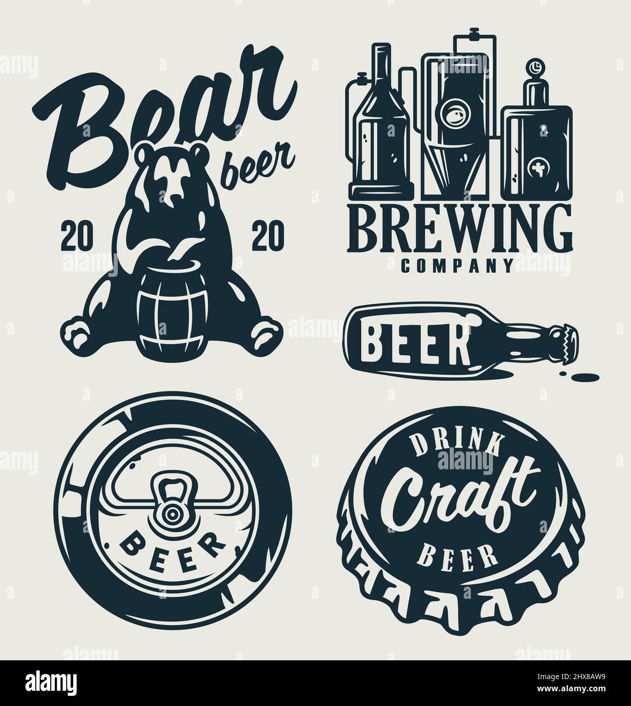 Label the bear factory Stock Vector Images - Alamy