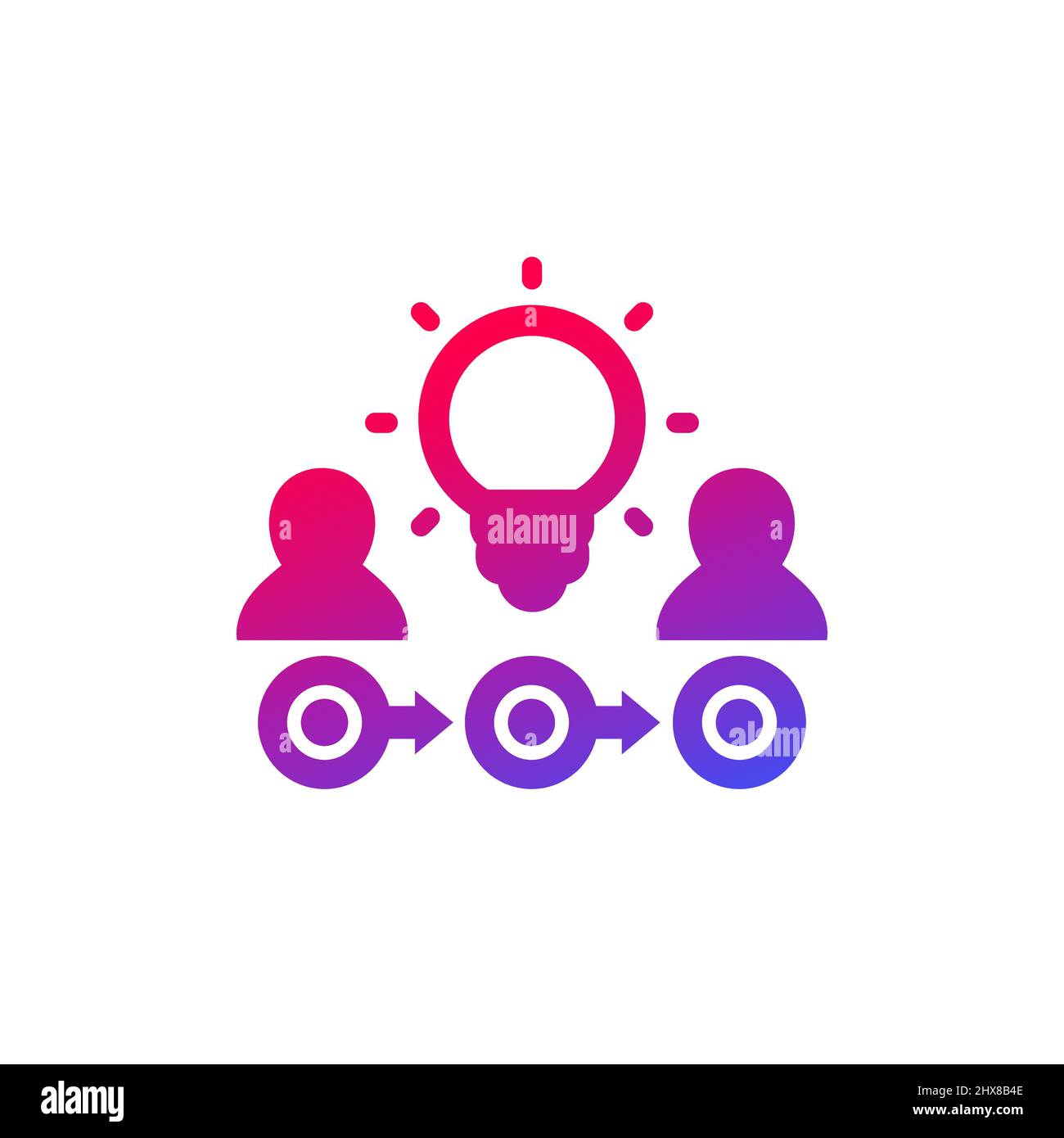 exchange of ideas or thought process icon Stock Vector Image & Art - Alamy