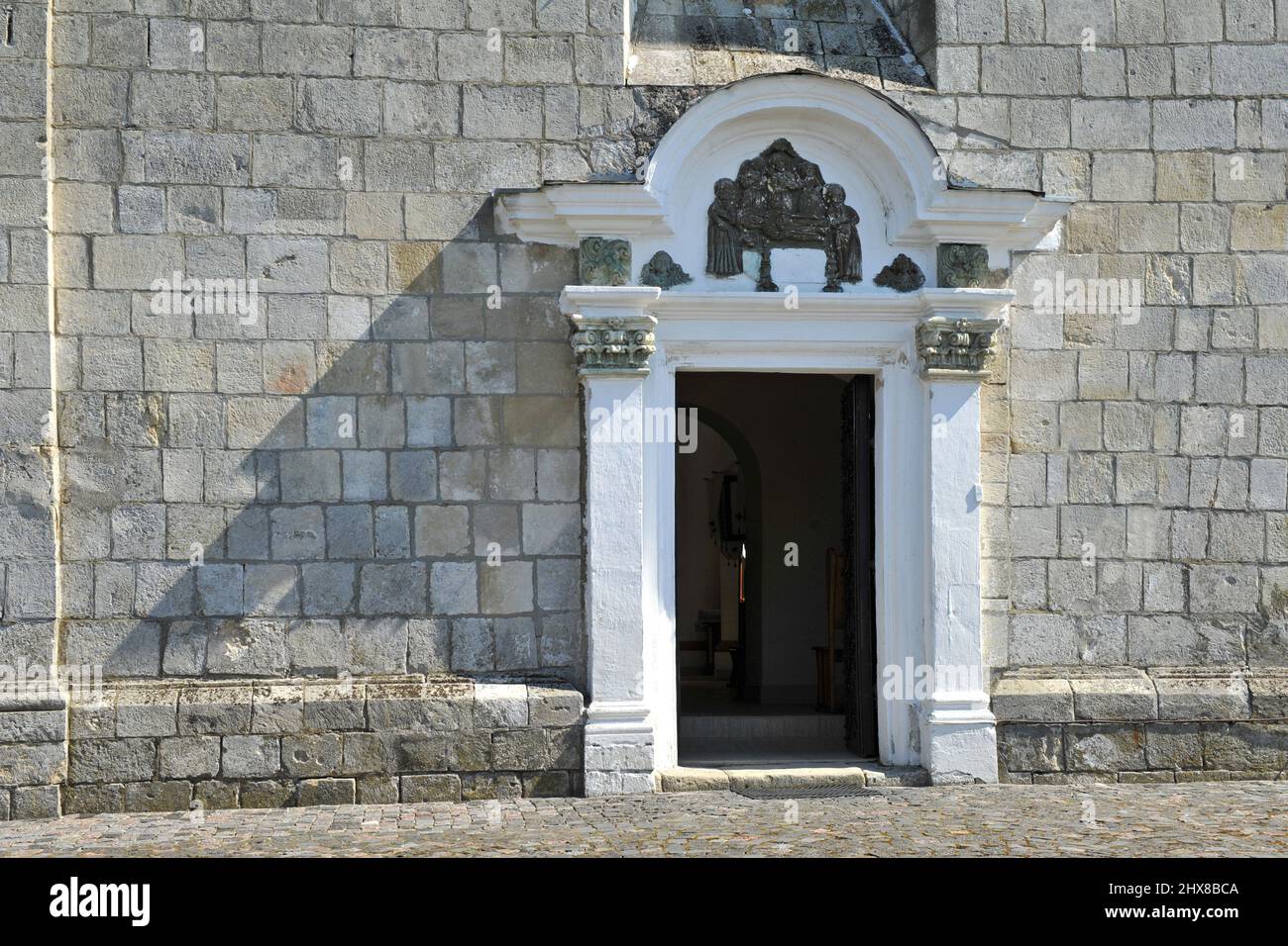 The main entrance door to the temple as a background Stock Photo - Alamy