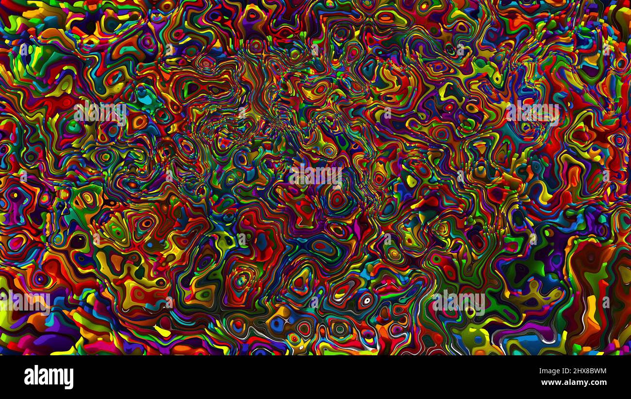 Colorful blots. Computer generated 3d render Stock Photo - Alamy