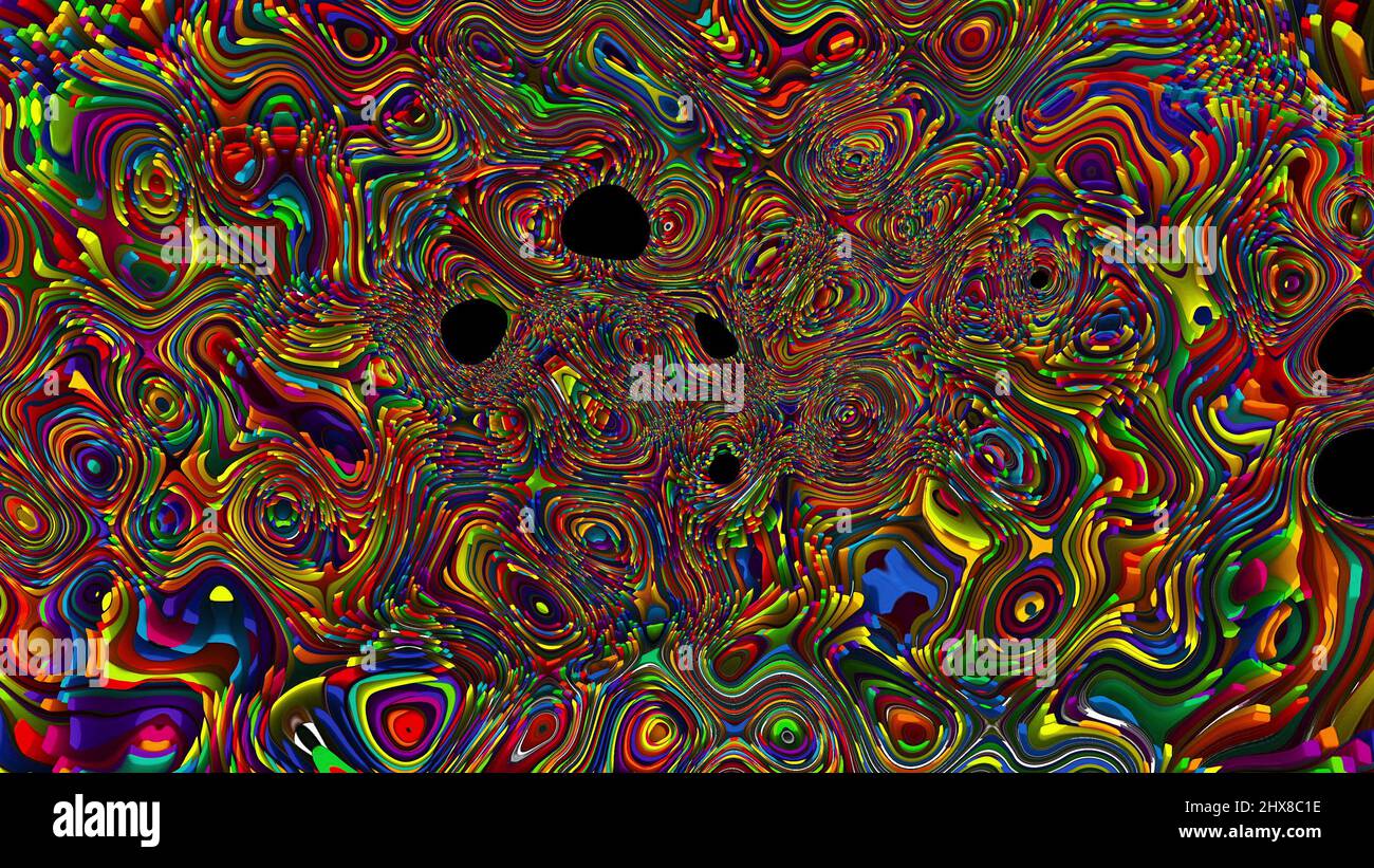 Colorful blots. Computer generated 3d render Stock Photo - Alamy