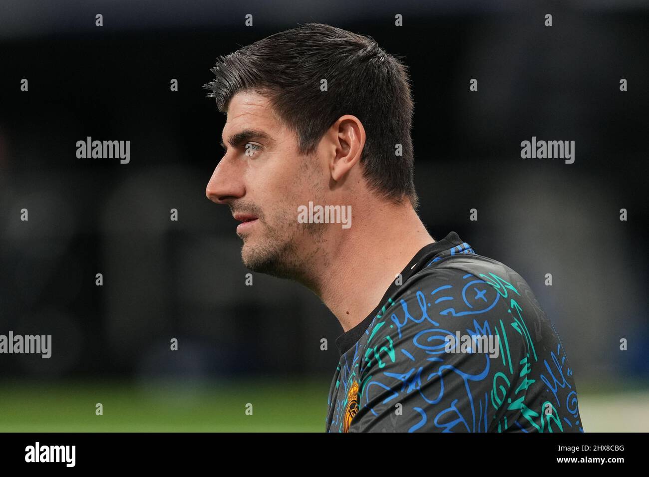 Thibaut Courtois of Real Madrid during the UEFA Champions League match ...