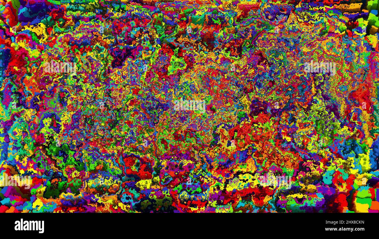 Colorful blots. Computer generated 3d render Stock Photo - Alamy
