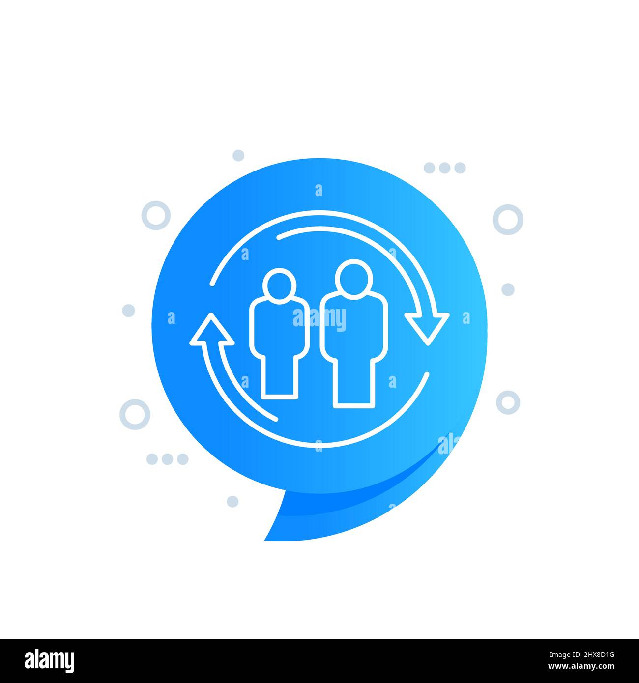 Staff rotation, hr icon, line vector art Stock Vector Image & Art - Alamy