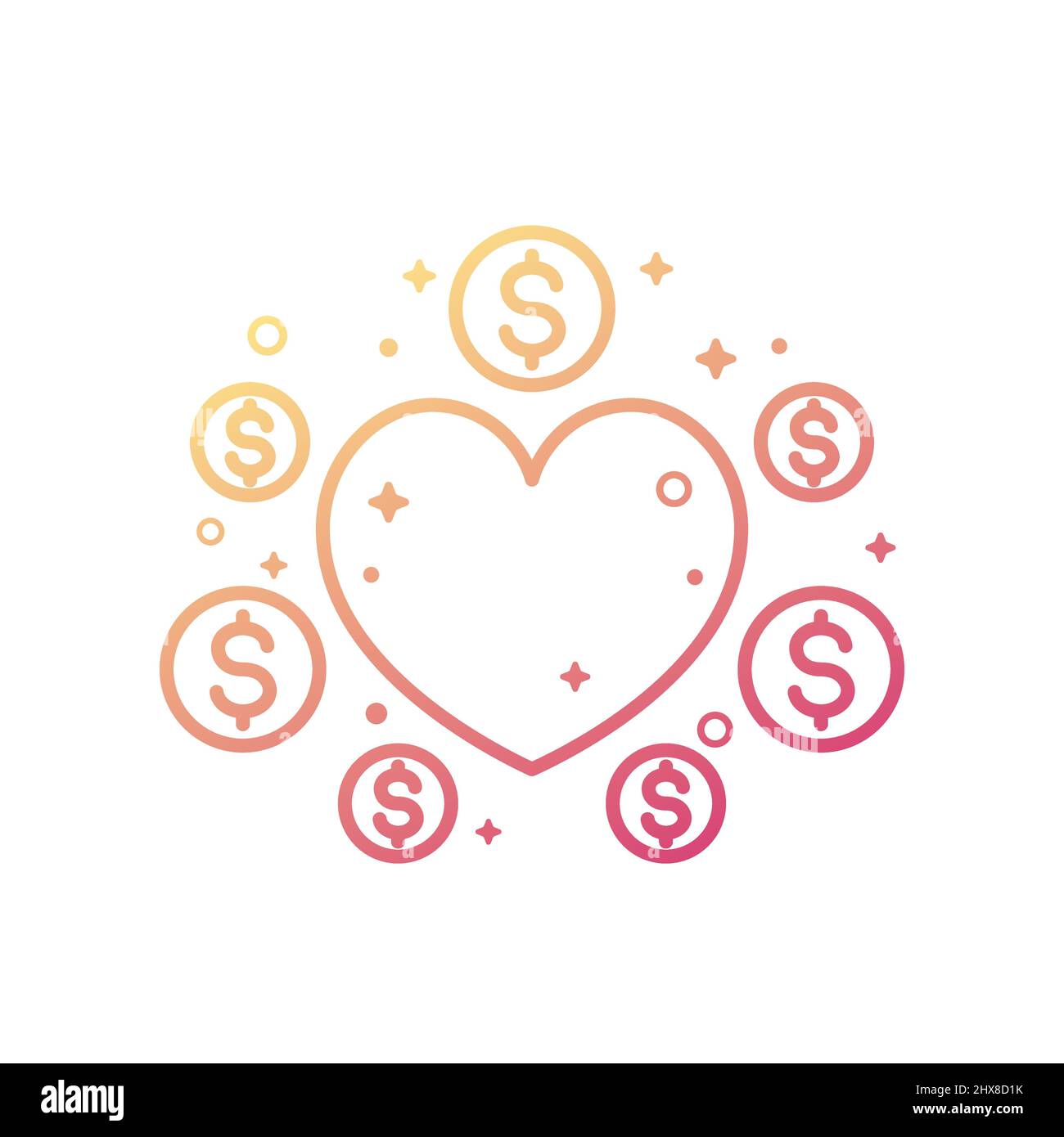 Fundraising nonprofit organization donation Stock Vector Images - Alamy