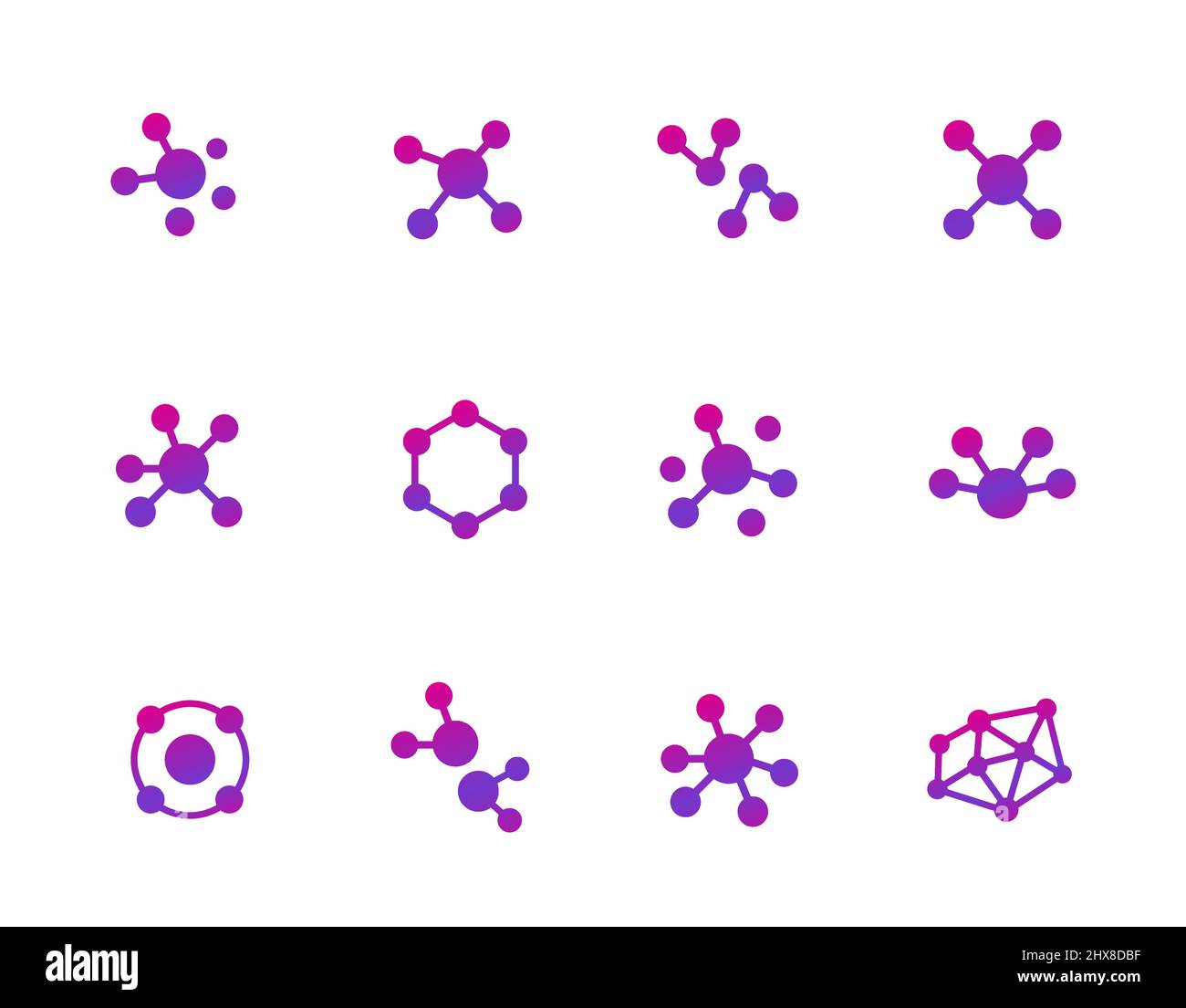Connections or connect icons on white, vector Stock Vector Image & Art ...