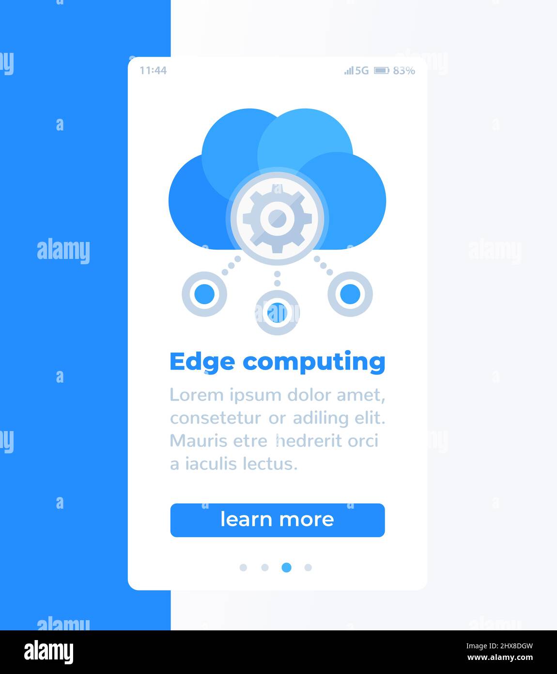 Edge computing mobile banner design Stock Vector Image & Art - Alamy