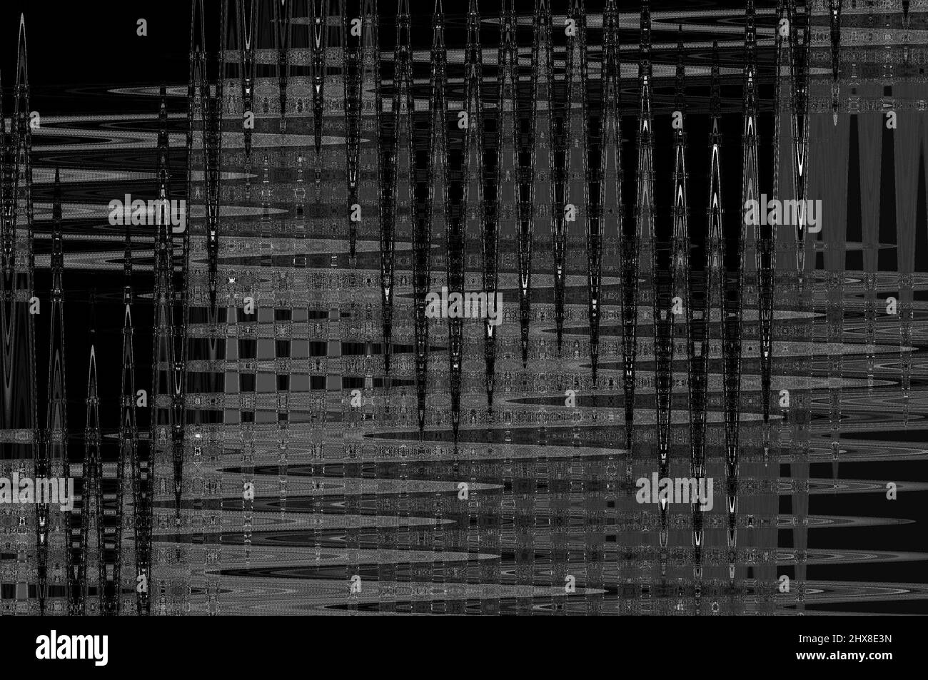 Abstract minimalistic monochrome background of a digital pattern Stock ...