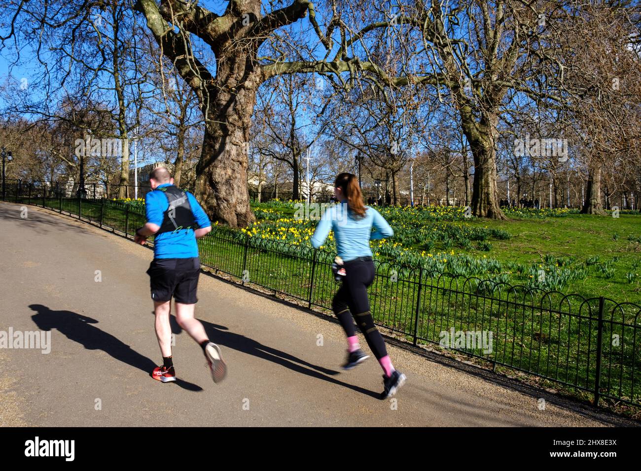 running St James' Park , London, England, Great Britain Stock Photo - Alamy