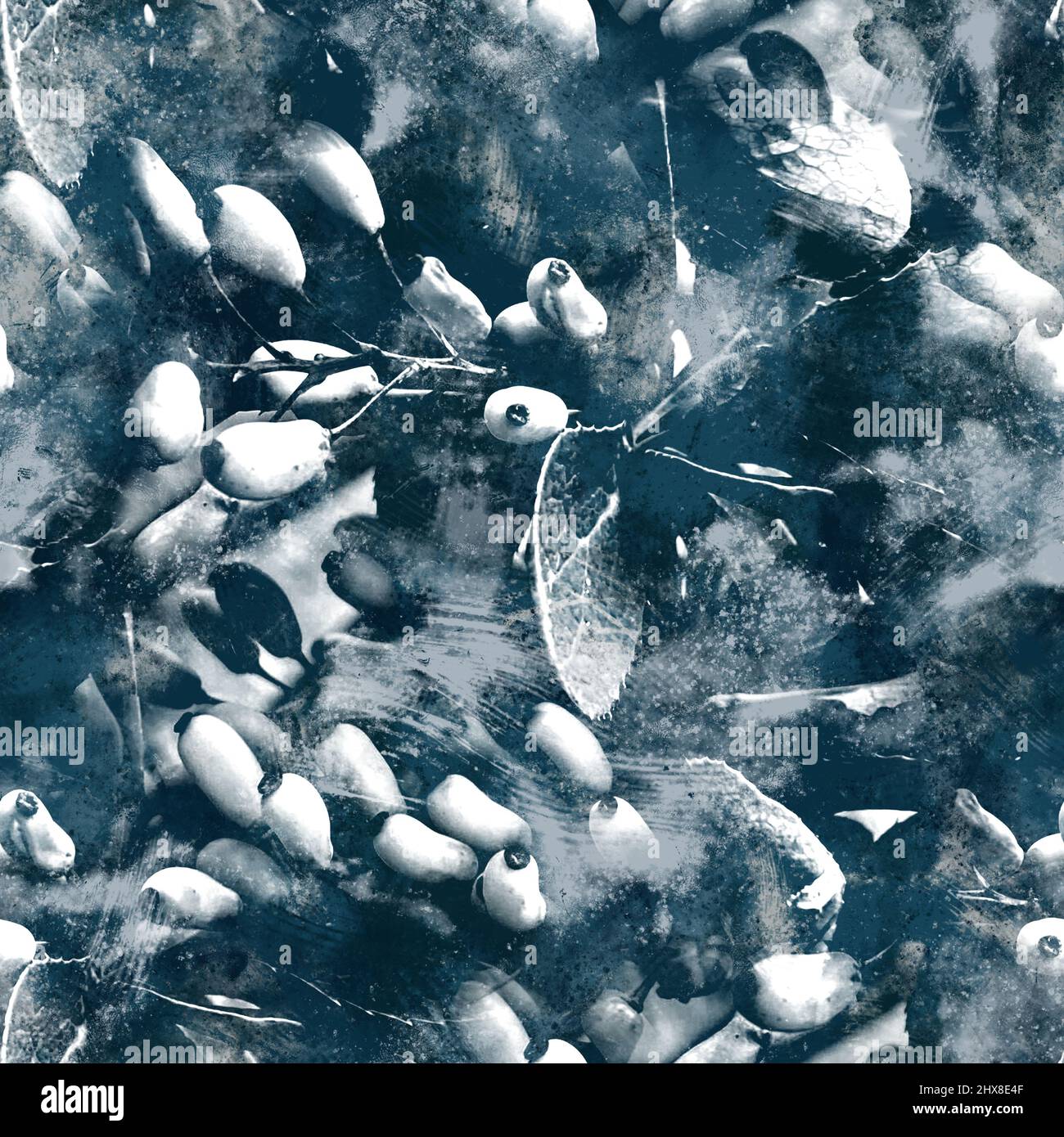 Seamless navy blue and white abstract grungy seamless surface pattern ...