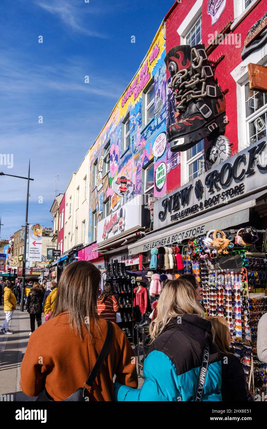 Camden Town, street shops, London, England, Great Britain Stock Photo ...