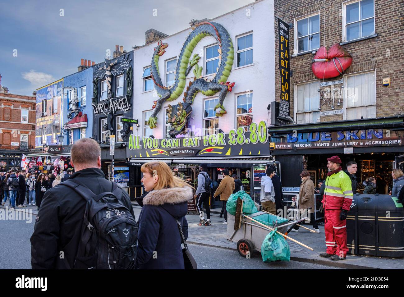 Camden Town, street shops, London, England, Great Britain Stock Photo ...