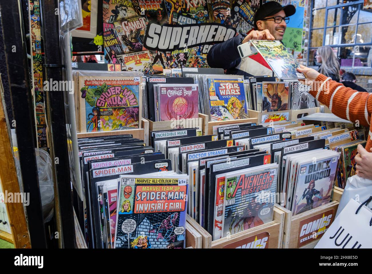 Comic shop england hi-res stock photography and images - Alamy