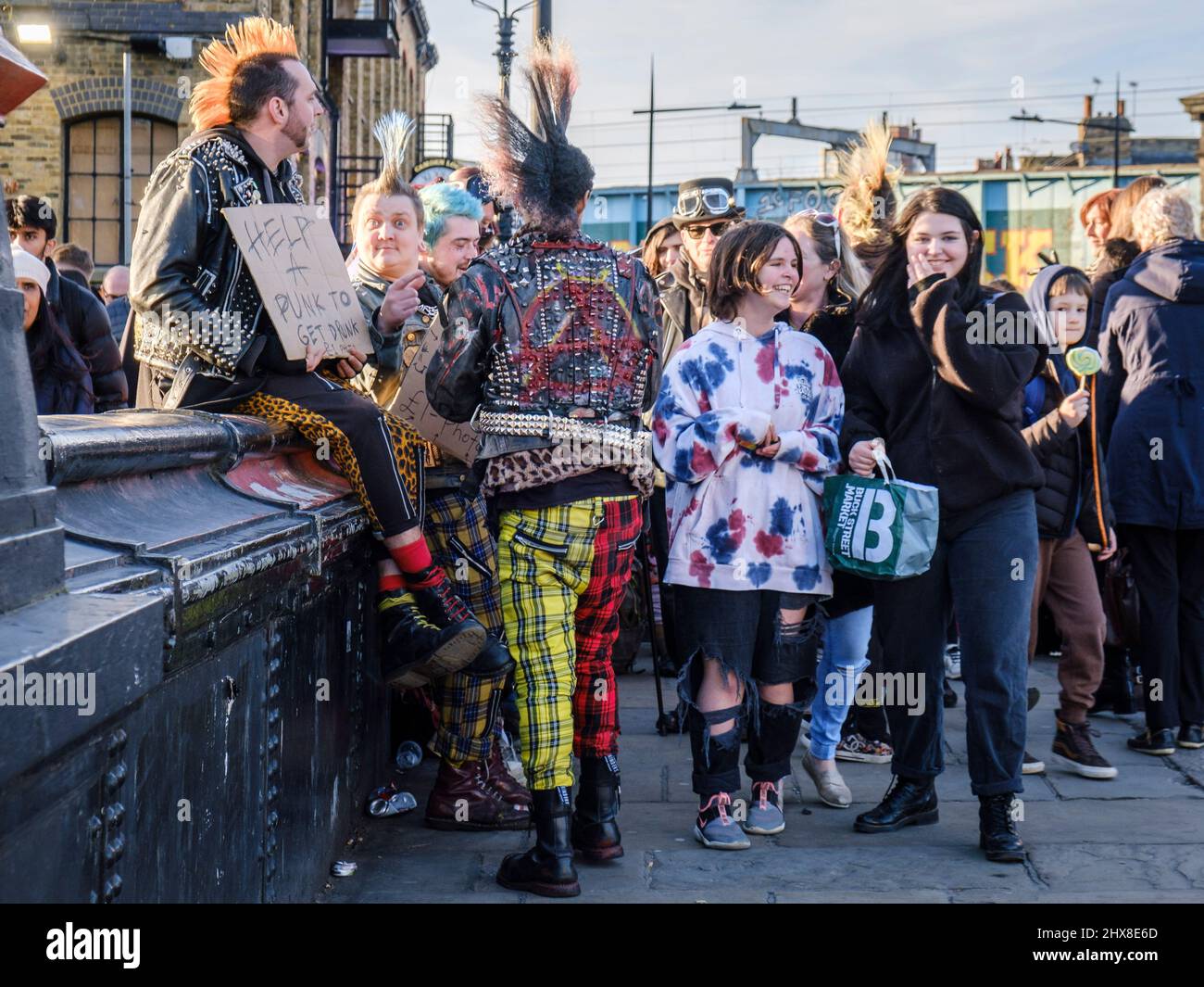 punks in Camden Town, London, England, Great Britain Stock Photo - Alamy
